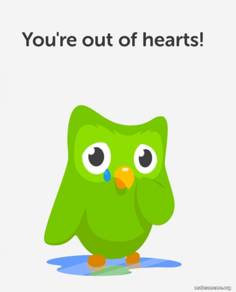 - sad duolingo bird Meme Generator
