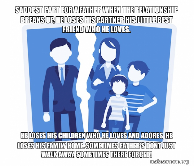 SADDEST part for a father when the relationship breaks up, he LOSES his ...