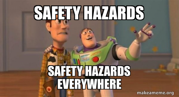 Safety Hazards Safety Hazards Everywhere - Buzz and Woody (Toy Story ...