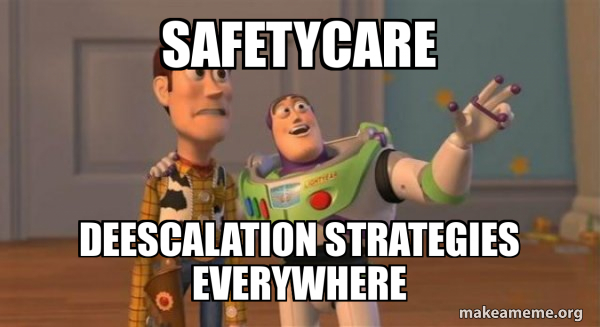 safetycare deescalation strategies everywhere - Buzz and Woody (Toy ...