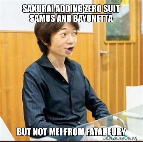 sakurai adding zero suit samus and bayonetta but not mei from fatal ...