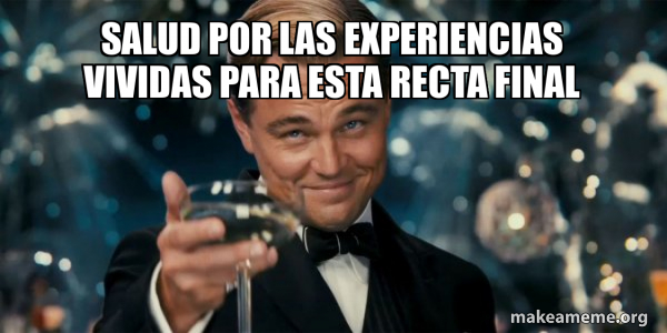 Salud por las experiencias vividas para esta recta final - Great Gatsby ...
