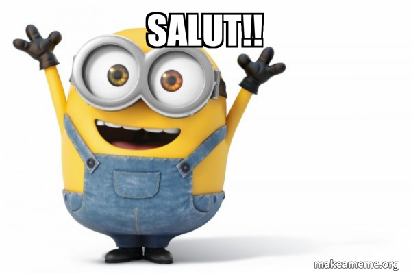 Salut!! - Happy Minion Meme Generator