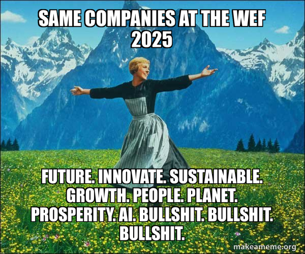 same companies at the wef 2025 future. innovate. sustainable. growth ...