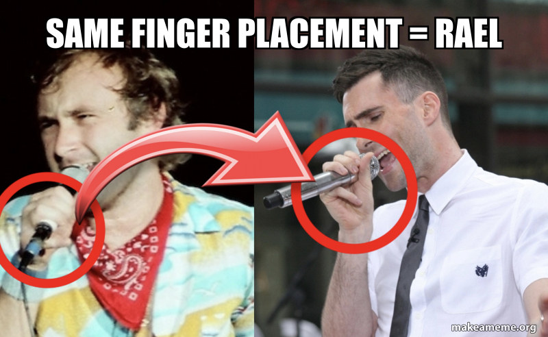 SAME FINGER PLACEMENT = RAEL Meme Generator