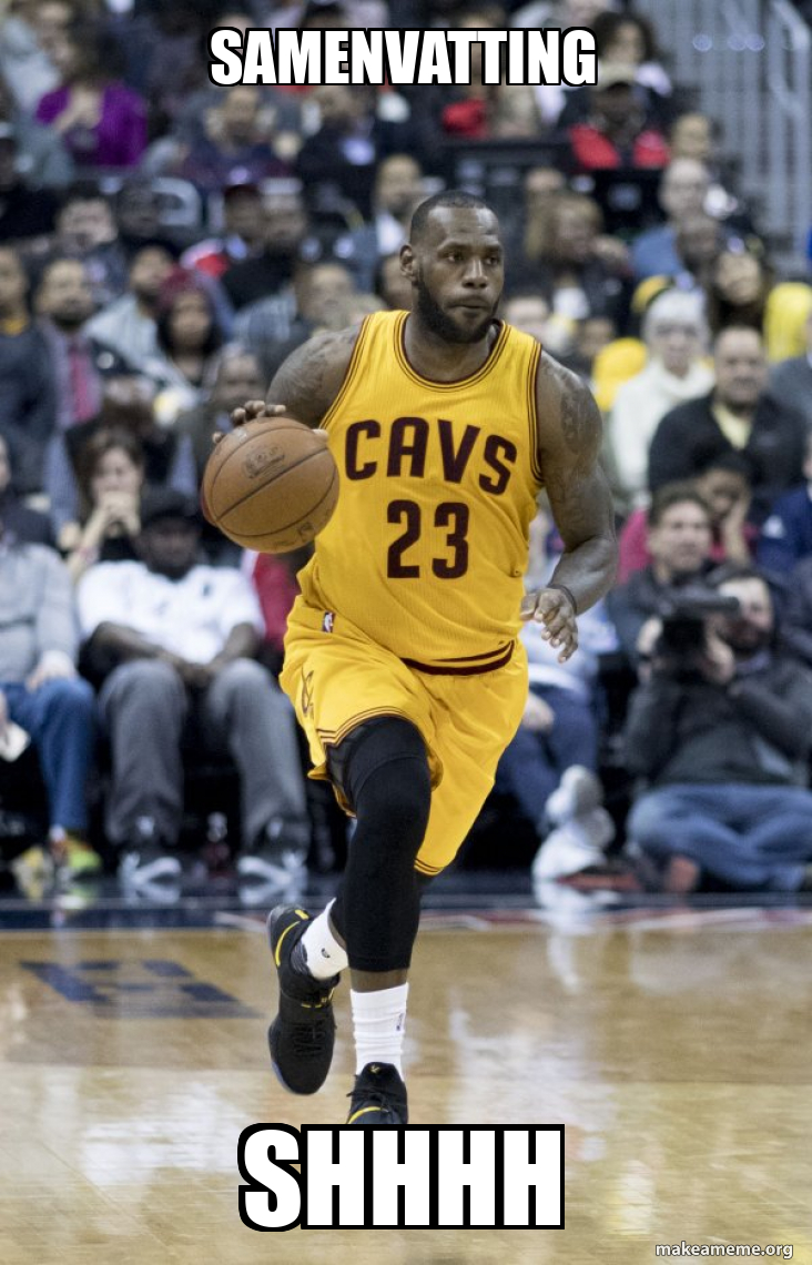 Samenvatting shhhh - Lebron James Meme Generator