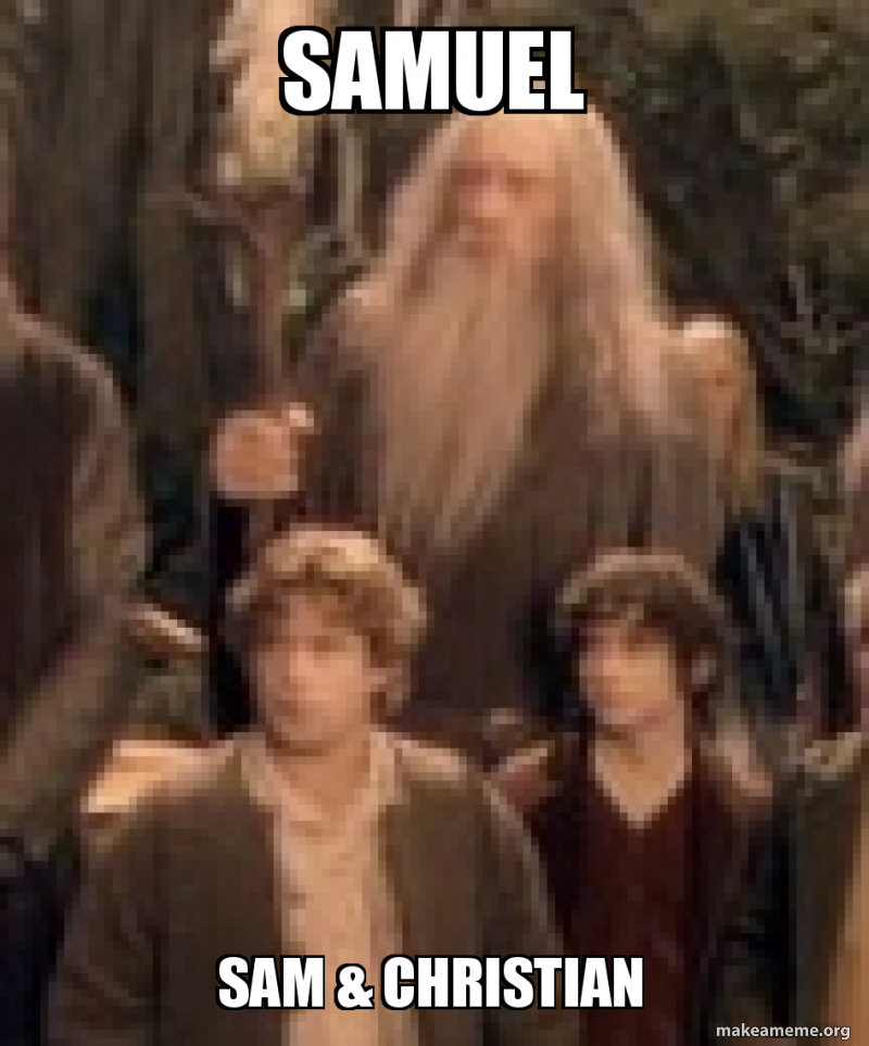 SamuEl Sam & Christian Meme Generator