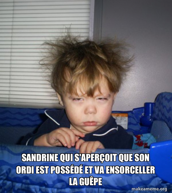 Sandrine qui s'aperçoit que son ordi est possédé et va ensorceller la ...