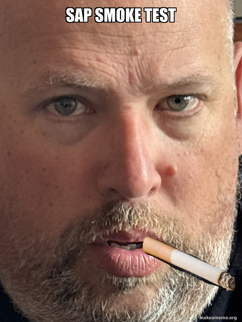 SAP SMOKE TEST Meme Generator