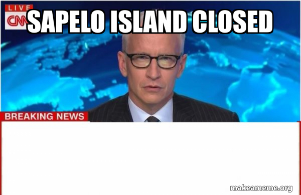 Sapelo Island Closed - Fake Headline Meme Generator