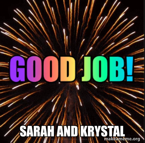 sarah and krystal Meme Generator