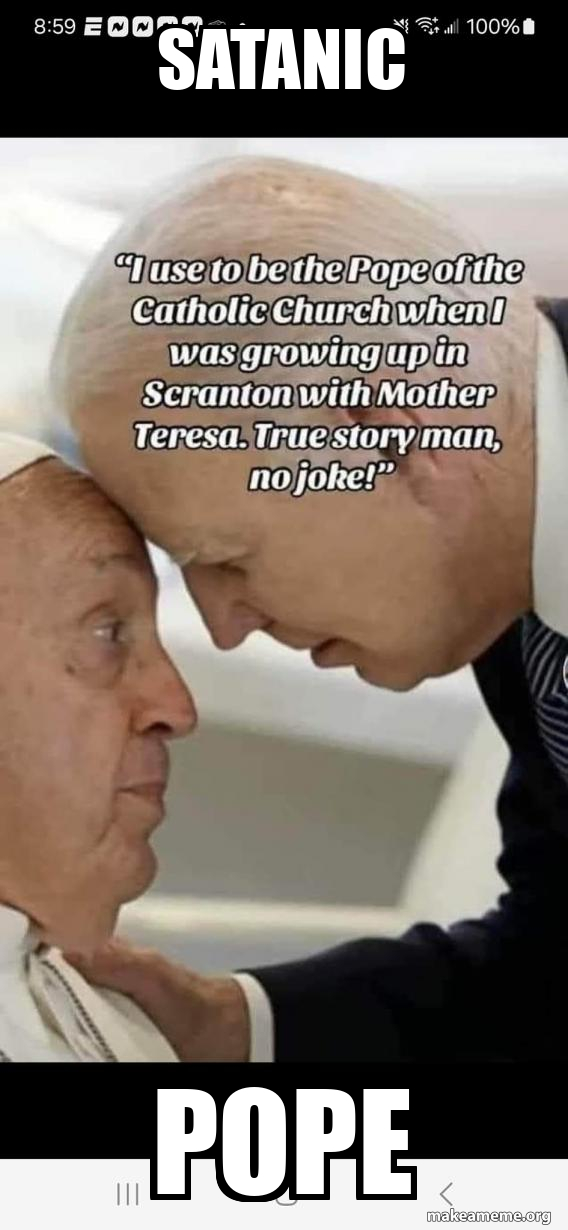 SATANIC POPE Meme Generator