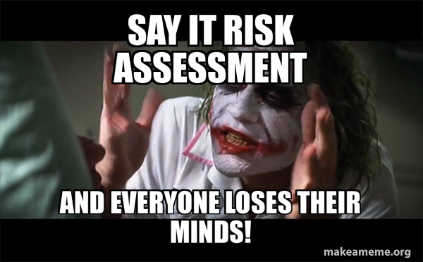 Say IT Risk Assessment and everyone loses their minds! - Everyone Loses ...