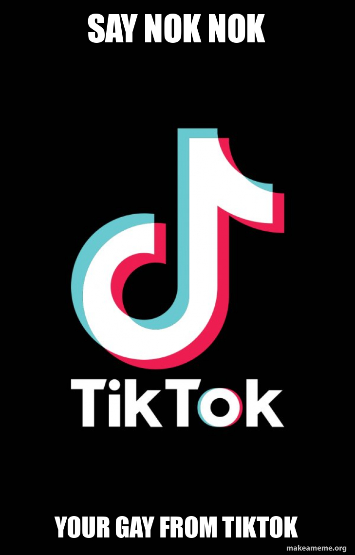 say nok nok your gay from tiktok - TikTok Meme Generator