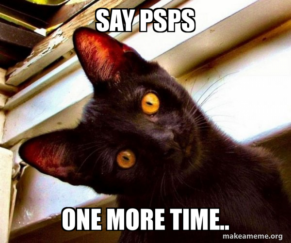 say psps one more time.. - Overly Attached Cat Meme Generator