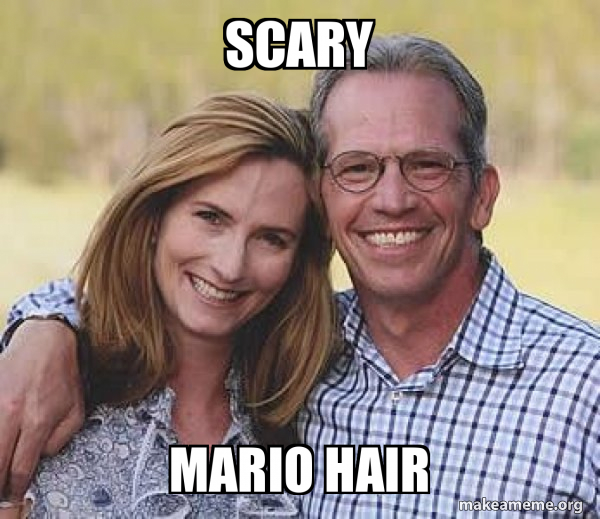 scary mario hair - Good guy parents Meme Generator