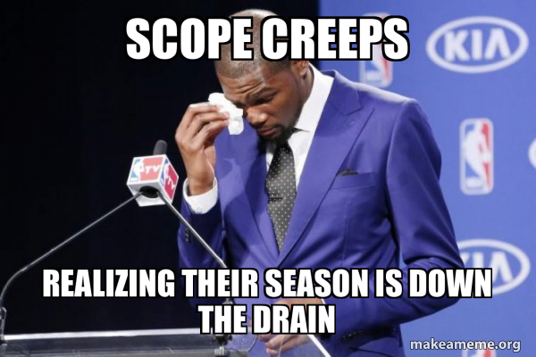 Scope Creeps realizing their season is down the drain - Kevin Durant ...