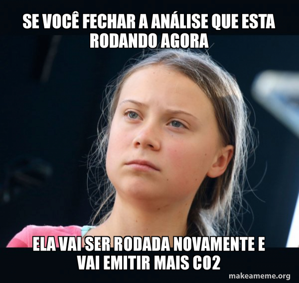Se vocÃª fechar a anÃ¡lise que esta rodando agora Ela vai ser rodada ...