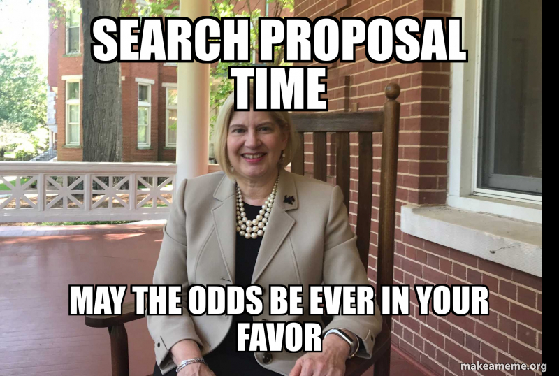 Search proposal time May the odds be ever in your favor Meme Generator