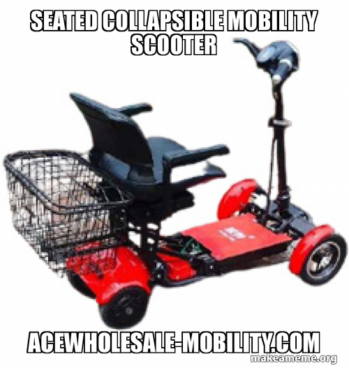 Seated Collapsible Mobility Scooter acewholesale-mobility.com - SEATED ...