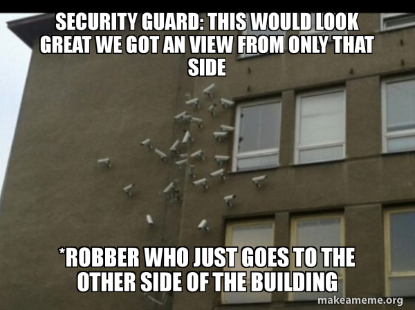 security guard: this would look great we got an view from only that ...