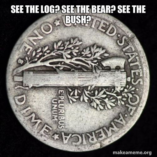 see the log? see the bear? see the bush? Meme Generator