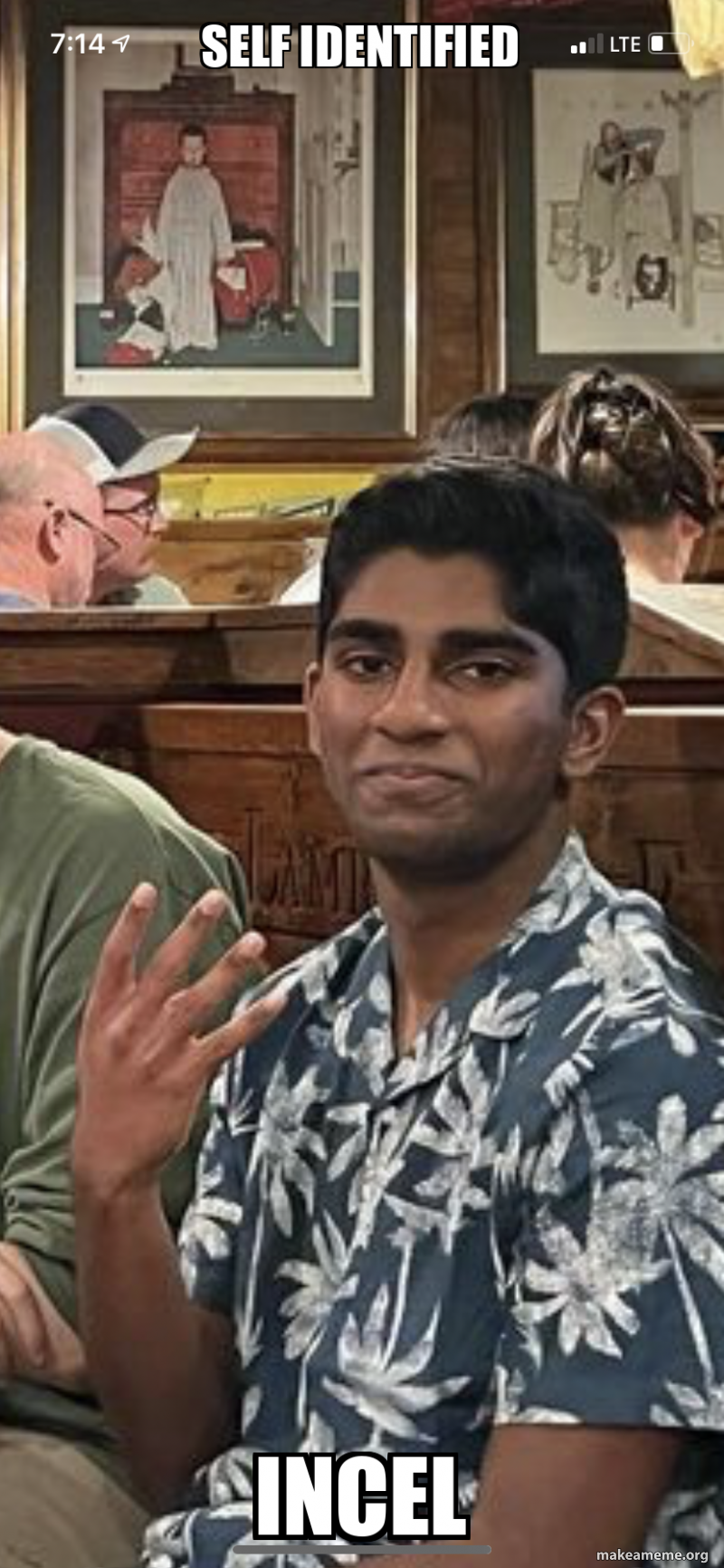 Self identIfied Incel Meme Generator