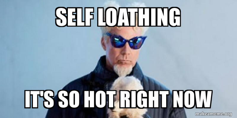 Self loathing It's so hot right now Meme Generator