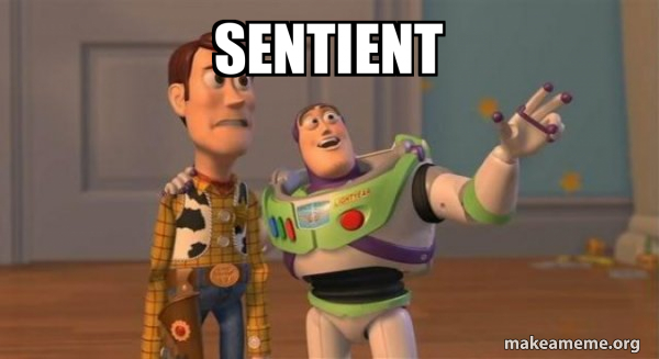sentient - Buzz and Woody (Toy Story) Meme Meme Generator