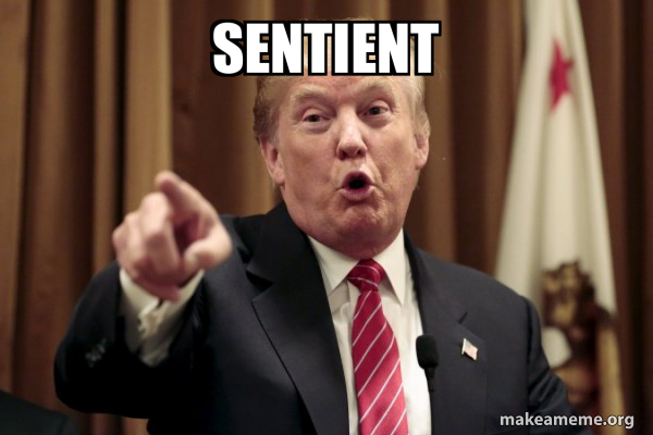 sentient - Donald Trump Says Meme Generator