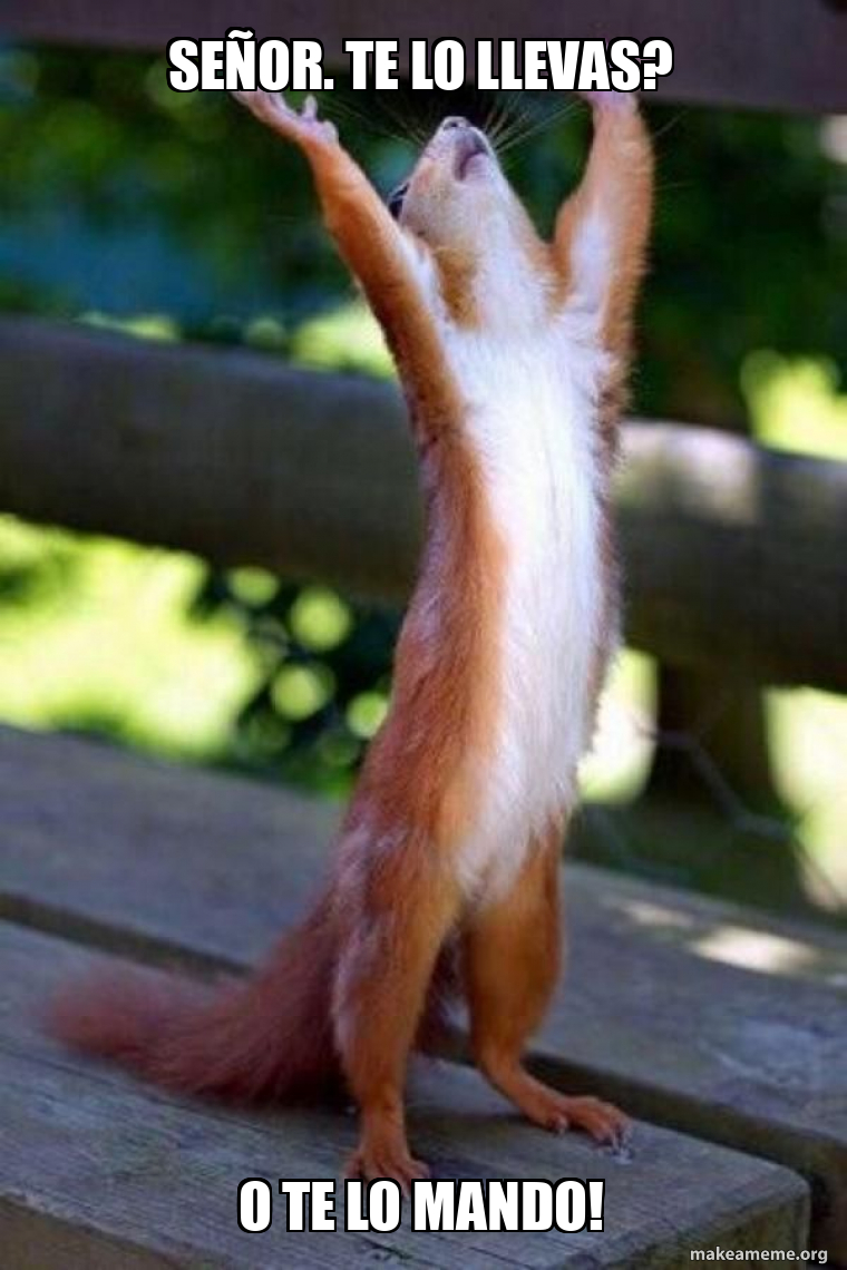 Señor. te lo llevas? O te lo mando! Meme Generator