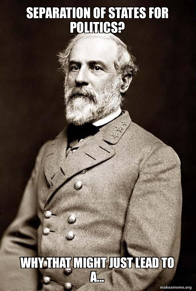 Separation of states for politics? Why that might just lead to a ...