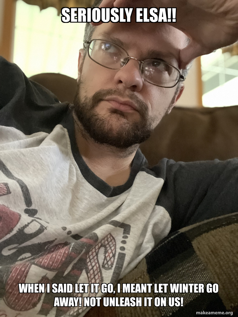 Seriously Elsa!! When i said let it go, i meant let winter go away! Not ...