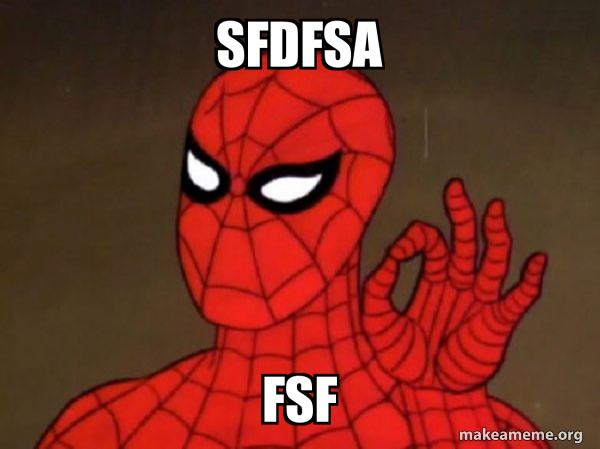 sfdfsa fsf - Spiderman - Care factor Zero Meme Generator