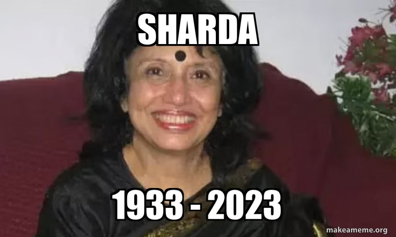 SHARDA 1933 - 2023 Meme Generator
