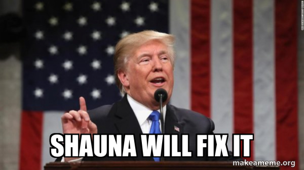 Shauna WILL FIX IT - Donald Trump Meme Generator