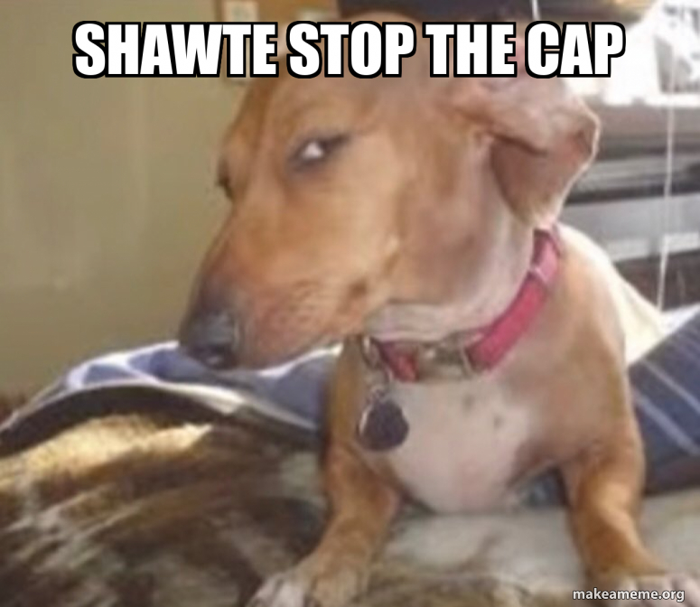 Shawte stop the cap Meme Generator