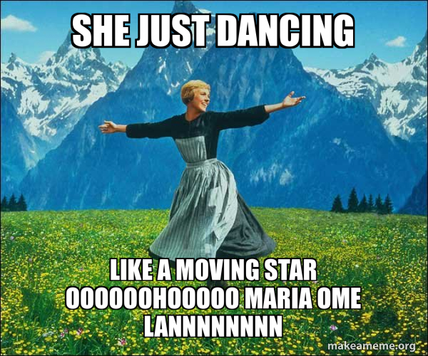 She just dancing Like a moving star oooooohooooo Maria ome lannnnnnnn ...
