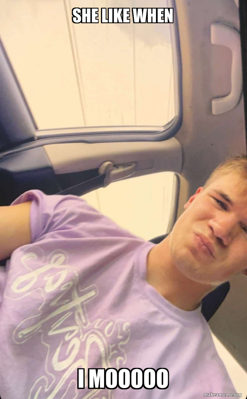 SHE LIKE WHEN I mooooo Meme Generator