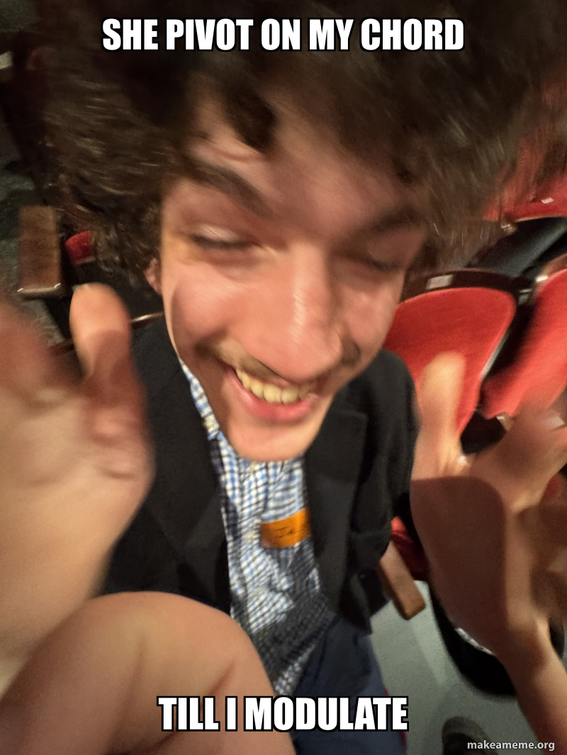 She pivot on my chord Till i modulate Meme Generator