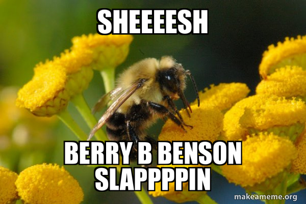 SHEEEESH BERRY B BENSON SLAPPPPIN - Good Guy Bee Meme Generator