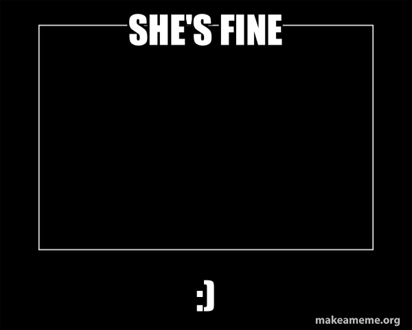 She's fine :) - Motivational Meme Meme Generator