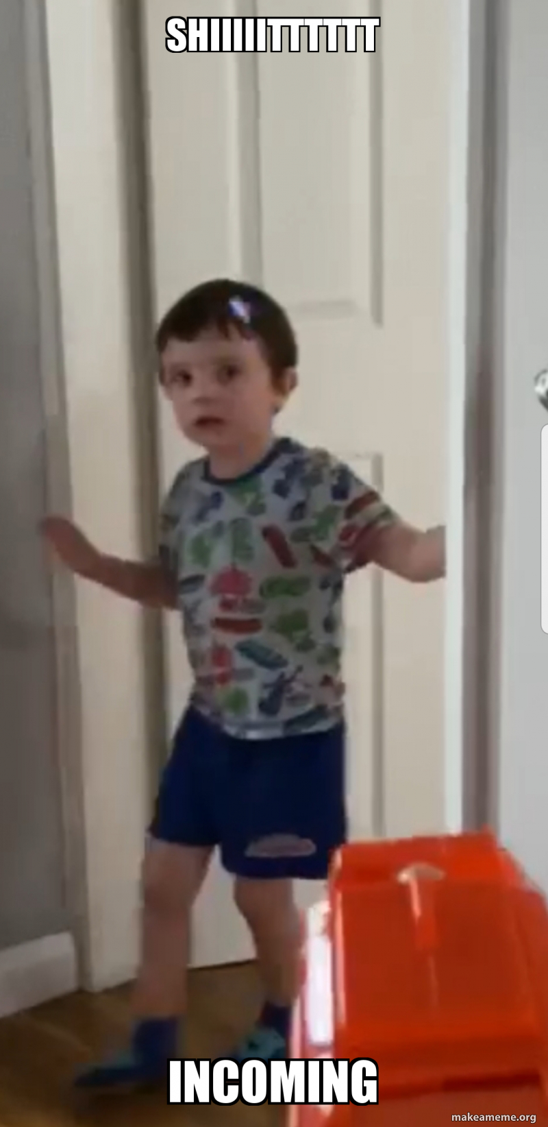 Shiiiiitttttt Incoming Meme Generator