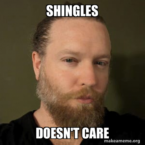 Shingles DOESN'T CARE Meme Generator