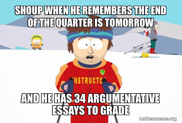Shoup when he remembers the end of the quarter is tomorrow And he has ...