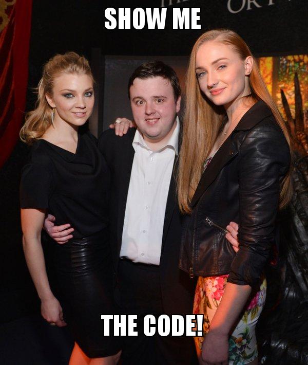 SHOW ME THE CODE! - Good Luck John Meme Generator