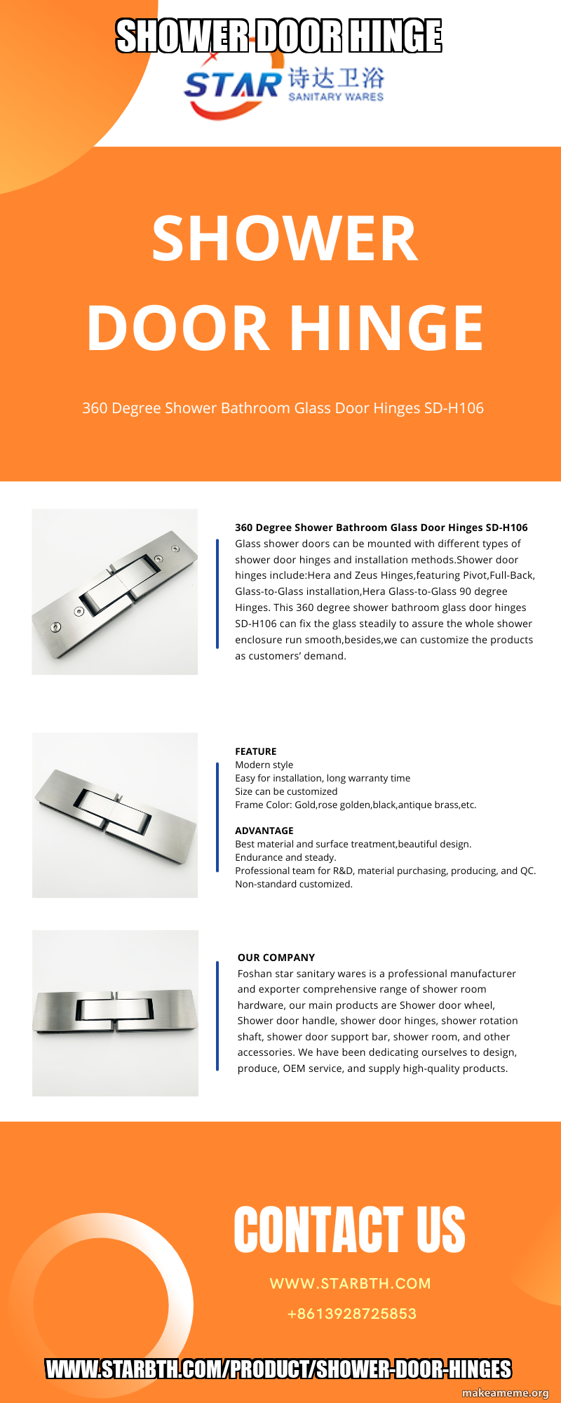 Shower door hinge www.starbth.com/product/shower-door-hinges - Get ...