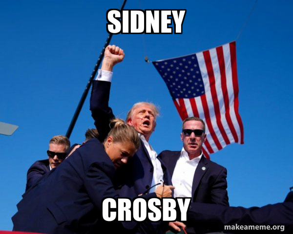 Sidney Crosby - Trump Fist Meme Generator