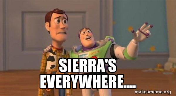 Sierra's everywhere.... - Buzz and Woody (Toy Story) Meme Meme Generator