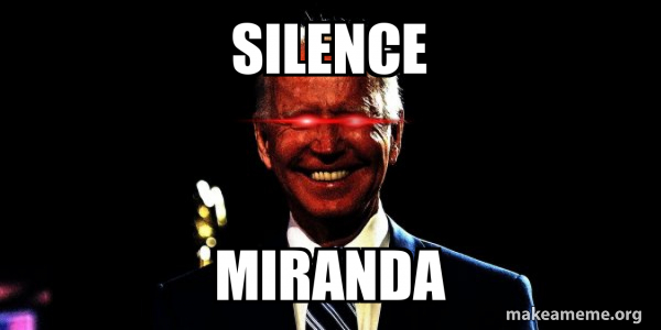 SILENCE MIRANDA - Dark Brandon Meme Generator
